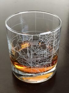 rocks whiskey old fashioned 11oz glass urban city map colorado springs colorado