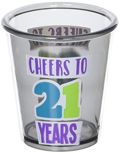 21st "Happy Birthday" Shot Glass Set