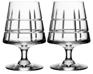 orrefors street cognac pair