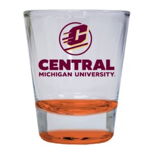 r and r imports central michigan university 2 ounce color shot glasses orange officially licensed collegiate product