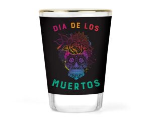 dia de los muertos shot glass | sugar skull | halloween party shot glasses | skeleton shot glass | day of the dead gift | halloween drink | happy halloween