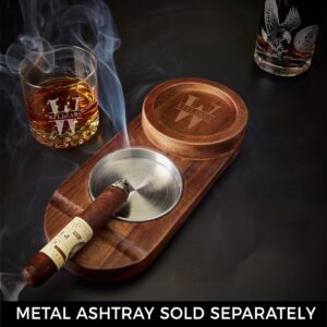 Personalized Whiskey and Cigar Tray Ashtray - Cigar Holder