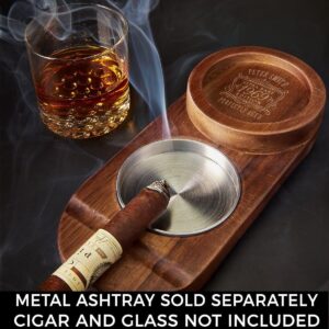 Personalized Whiskey and Cigar Tray Ashtray - Cigar Holder