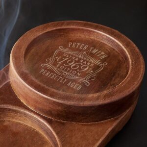 Personalized Whiskey and Cigar Tray Ashtray - Cigar Holder