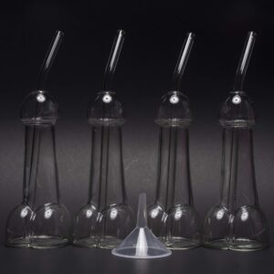 Bachelorette Party Decorations,Last Night Out Bachelorette Glasses set of 4, Funny Novelty Glasses with Borosilicate Straws and a Funnel, Glassware for a party