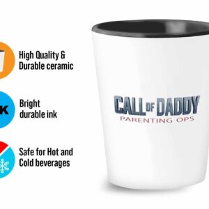 Father's Day Shot Glass 1.2oz - Call Of Daddy Parenting Ops - Awesome Birthday Gamer Dad Best Fathers Day