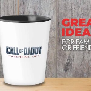 Father's Day Shot Glass 1.2oz - Call Of Daddy Parenting Ops - Awesome Birthday Gamer Dad Best Fathers Day