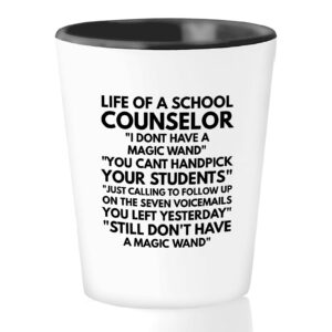 bubble hugs counselor shot glass 1.5oz - of a school - psychologist psychriatist clinical social worker mental health therapist behavioral public advisor rehabilitation holistic career