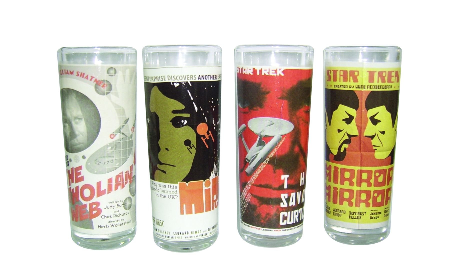 Star Trek The Original Series Fine Art Shot Glasses Set 6