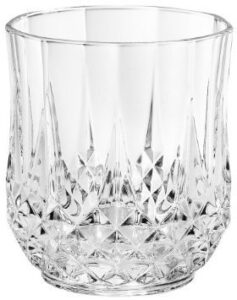 cristal d'arques diamax 10 3/4oz double old fasshioned set 4