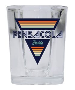 r and r imports pensacola florida 2 ounce square base liquor shot glass retro design