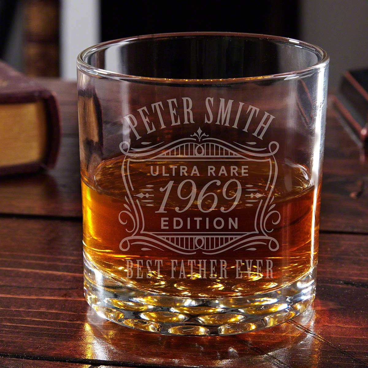 HomeWetBar Ultra Rare Edition Engraved Buckman Whiskey Glass (Personalized Product)