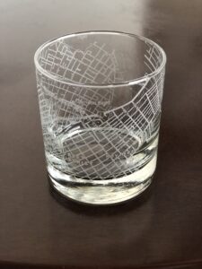 rocks whiskey old fashioned 11oz glass urban city map key west florida