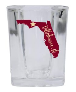 tallahassee florida square shot glass