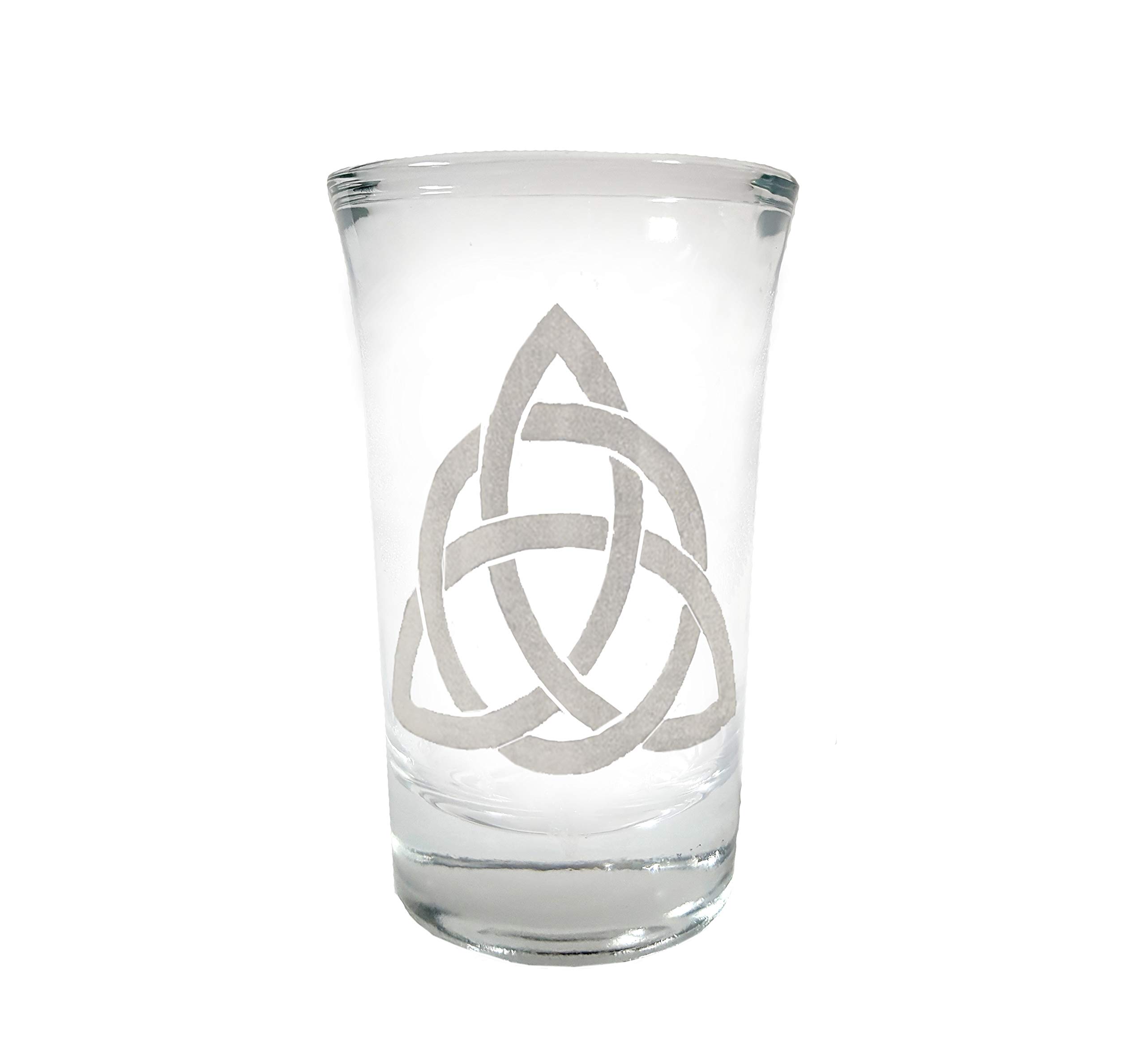 Celtic Trinity Knot Engraved Shot Glass - Free Personalization