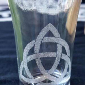 Celtic Trinity Knot Engraved Shot Glass - Free Personalization