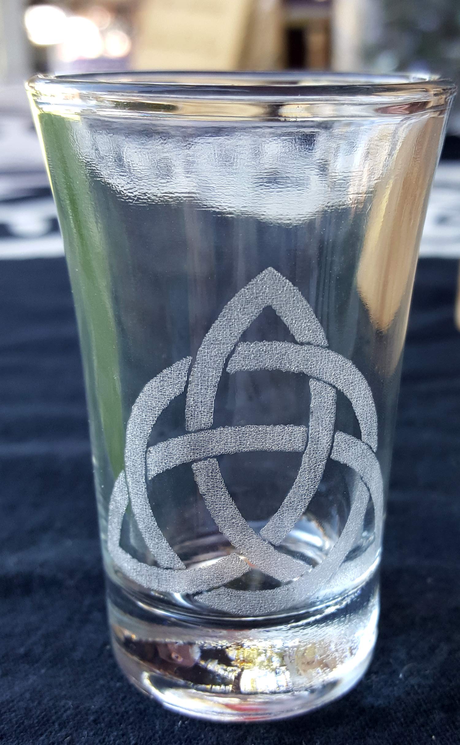 Celtic Trinity Knot Engraved Shot Glass - Free Personalization