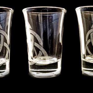 Celtic Trinity Knot Engraved Shot Glass - Free Personalization