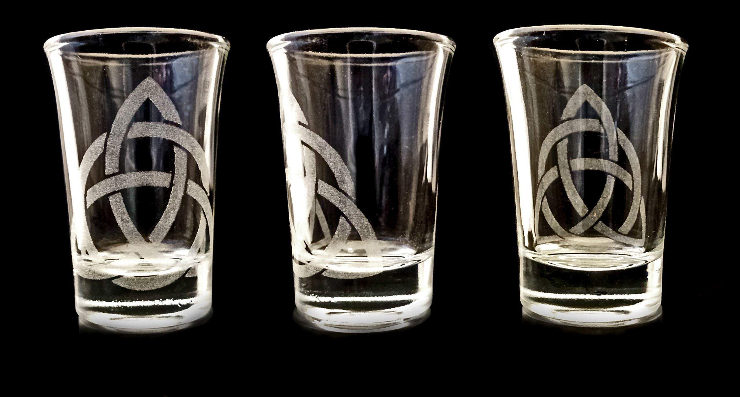 Celtic Trinity Knot Engraved Shot Glass - Free Personalization