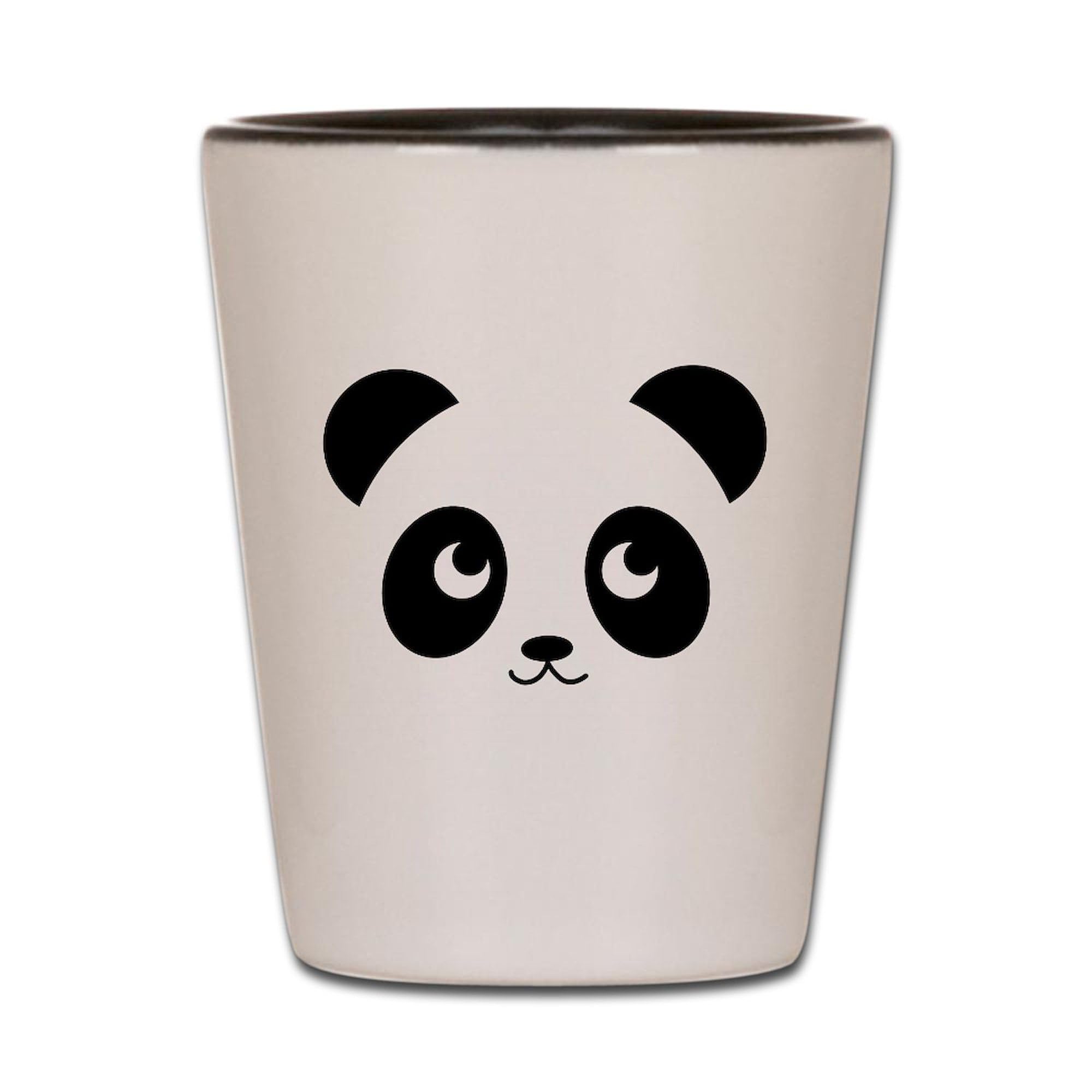 CafePress Panda Smile Unique and Funny Shot Glass