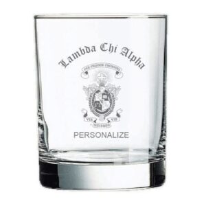 greekgear lambda chi alpha old style glass transparent