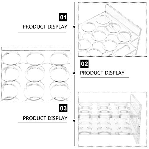 Lurrose Bar Shot Glass Holder 2 Pack Acrylic Shot Glass Shot Glass Tray Vodka Shot Glass Holder Whiskey Cup Rack Holder Carrying 3x4 Shot Glass Tray Holder