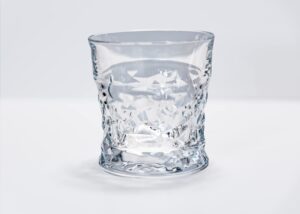 christopher walton the admiral. handmade bourbon rocks glass, 9oz, set of 2 in gift box