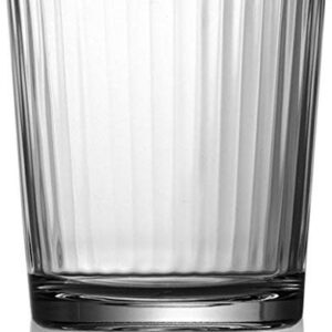 Circleware Hill Street Huge Set of 16 Drinking Glasses and Whiskey Cups, 8-15.7 oz & 8-12.5 oz, Glassware for Water, Beer, Juice, Ice Tea, Bar Beverage, 16pc, Spectrum