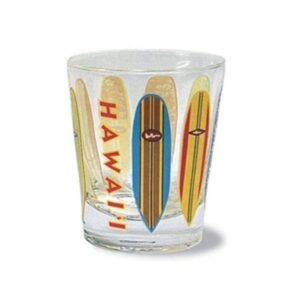 dano's surfboards hawaii shot glass