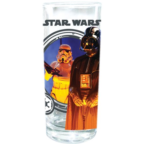 Vandor 99079 Star Wars 4 pc 10 oz Glass Set, Multicolor