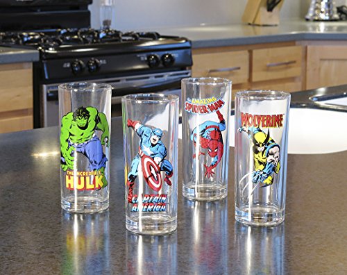 Vandor 99079 Star Wars 4 pc 10 oz Glass Set, Multicolor