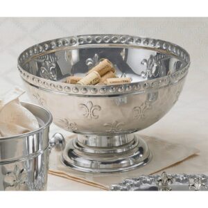 kindwer punch bowl, 12x12x9, silver