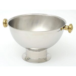 HUBERT Punch Bowl with Handles 14 Quart Stainless Steel