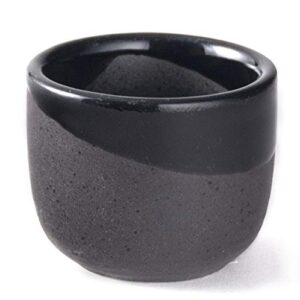 Happy Sales HSSS-BKONBK, Perfect 5 pc Japanese Design Ceramic Sake set, Black on Black