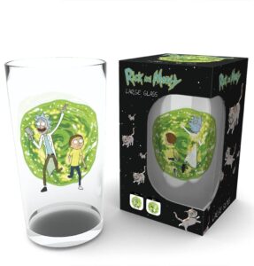 gb eye rick & morty portal 400ml glass