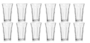 duralex picardie clear tumbler 16 3/4 ounces set of 12