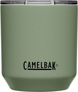 camelbak horizon 10oz rocks tumbler - cocktail glass - insulated stainless steel - tri-mode lid - moss