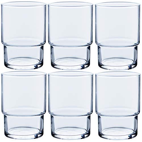 Toyo Sasaki Glass 00346HS Tumbler Glass, HS Stack Tumbler, Father's Day, 8.5 fl oz (250 ml), 6 Stacks, Made in Japan, Dishwasher Safe, Shatter-Resistant, Tumbler, Glass, Cup