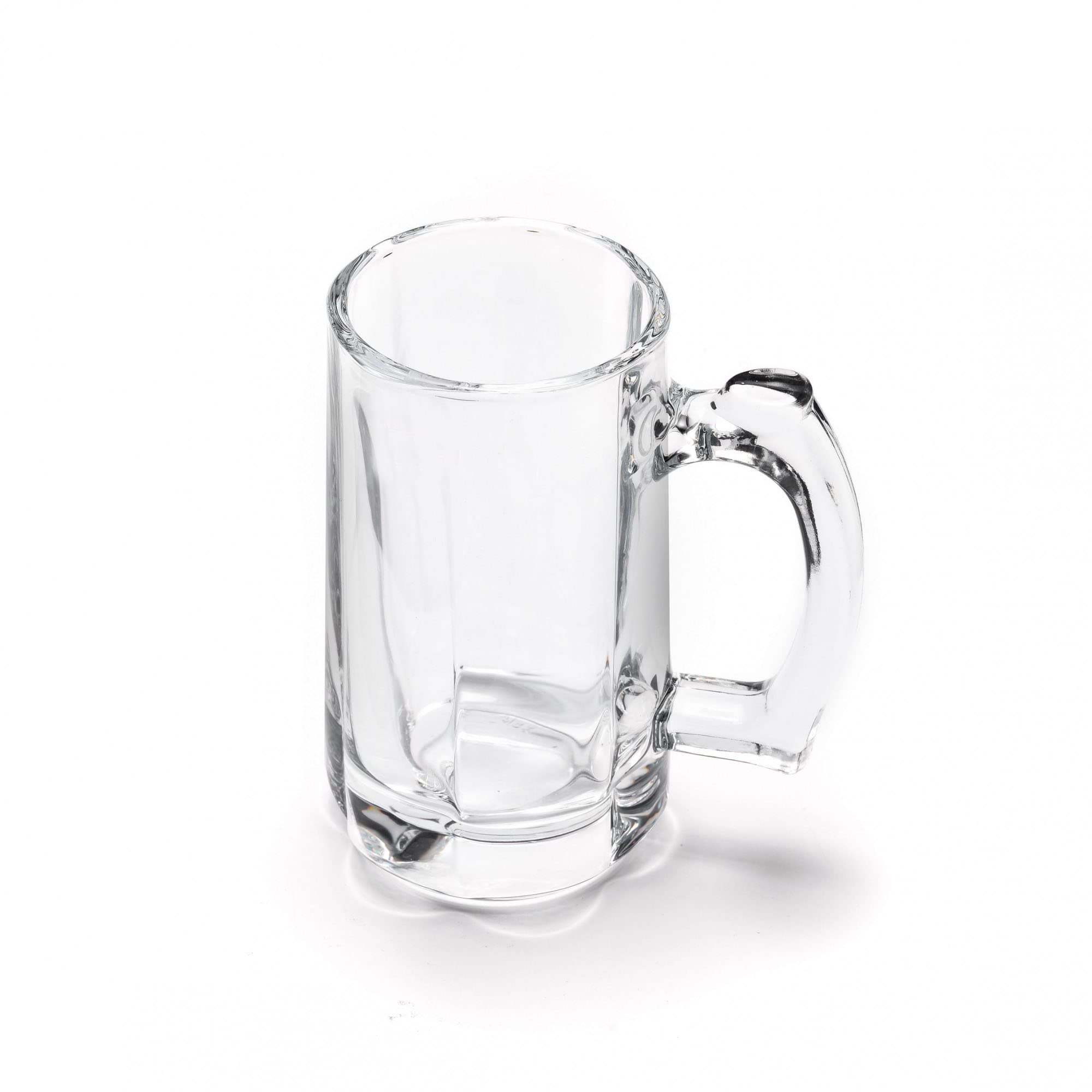 TUSAPAM Heavy Beer Mugs Set, 12.5oz Glass Mugs With Handle, Beer Glasses For Freezer, 370ml Beer Drinking Glasses, Traditional Stein For Bar, Alcohol, Beverages,Coffee, Teas, Set of 2