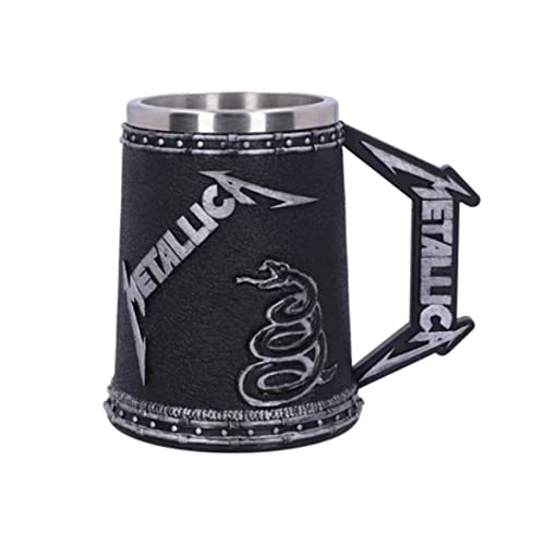 Metallica Beer Stein Tankard Stainless Steel Coffee Mug by ROiL Brand (Metallica)