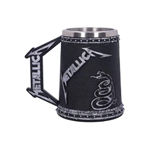 Metallica Beer Stein Tankard Stainless Steel Coffee Mug by ROiL Brand (Metallica)