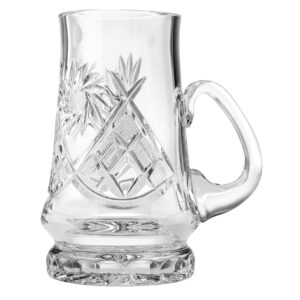 Russian Cut Crystal Beer Mug 22 oz