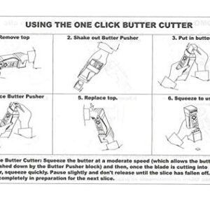 Tao Xiong Simple One Click Stick Butter Cheese Cutter - Butter Dispenser to Store Butter for Making Bread, Cakes, Cookies (Yellow)