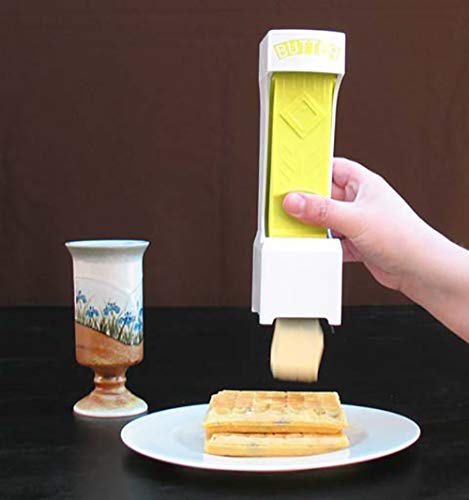 Tao Xiong Simple One Click Stick Butter Cheese Cutter - Butter Dispenser to Store Butter for Making Bread, Cakes, Cookies (Yellow)