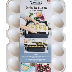 Fancy Panz Deviled Egg Trayz Insert for use with Fancy Panz Classic, Premium & 2in1. Holds 20 eggs