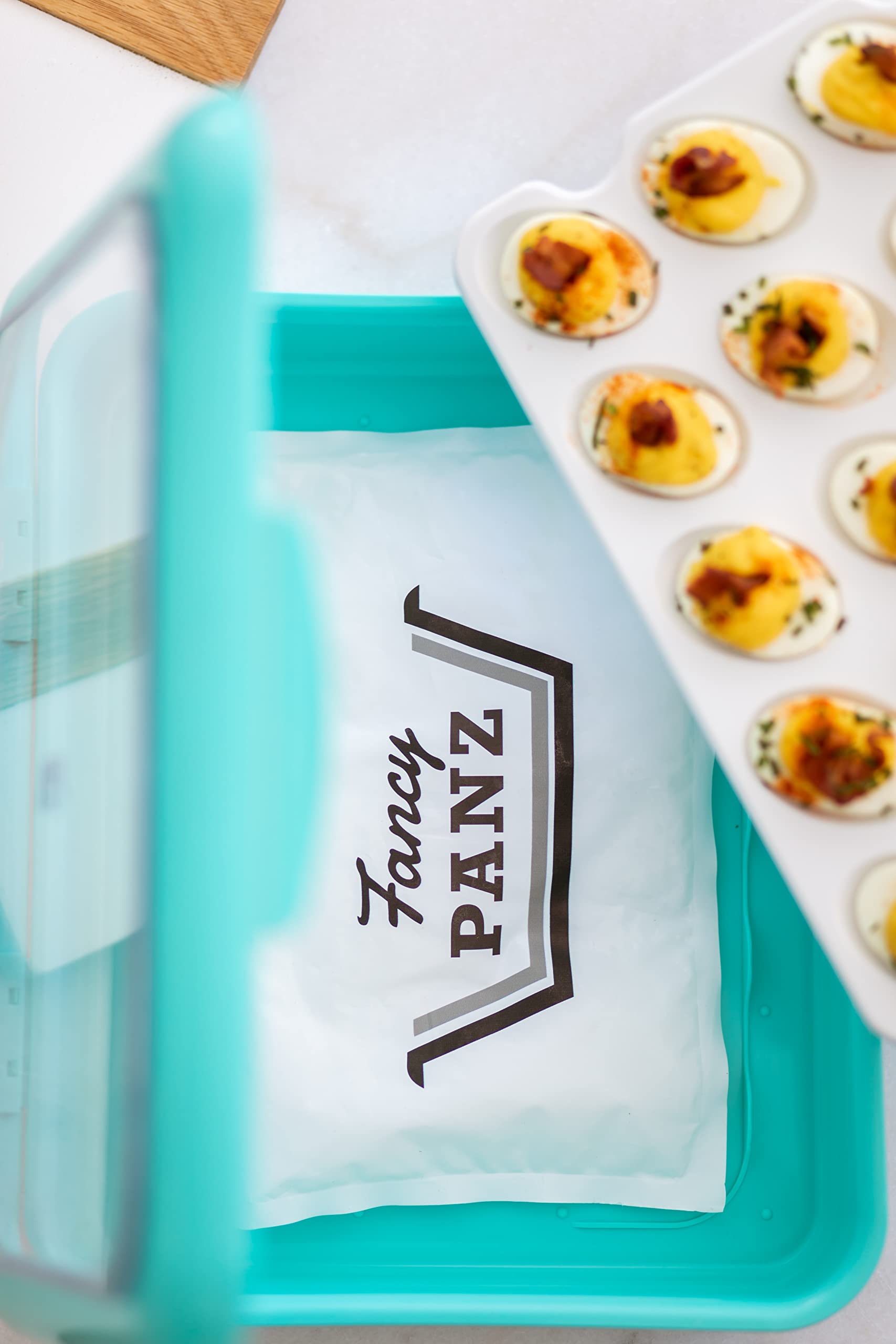 Fancy Panz Deviled Egg Trayz Insert for use with Fancy Panz Classic, Premium & 2in1. Holds 20 eggs