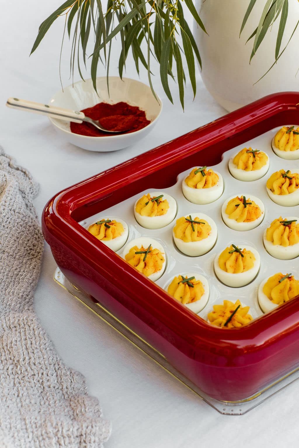 Fancy Panz Deviled Egg Trayz Insert for use with Fancy Panz Classic, Premium & 2in1. Holds 20 eggs