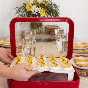 Fancy Panz Deviled Egg Trayz Insert for use with Fancy Panz Classic, Premium & 2in1. Holds 20 eggs