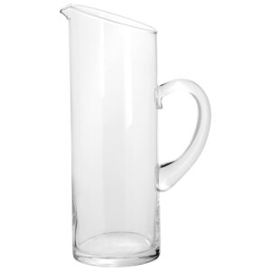 Glass Water Pitcher with Spout – Elegant Serving Carafe for Water, Juice, Sangria, Lemonade, and Cocktails – Crystal-Clear Glass Beverage Pitcher.