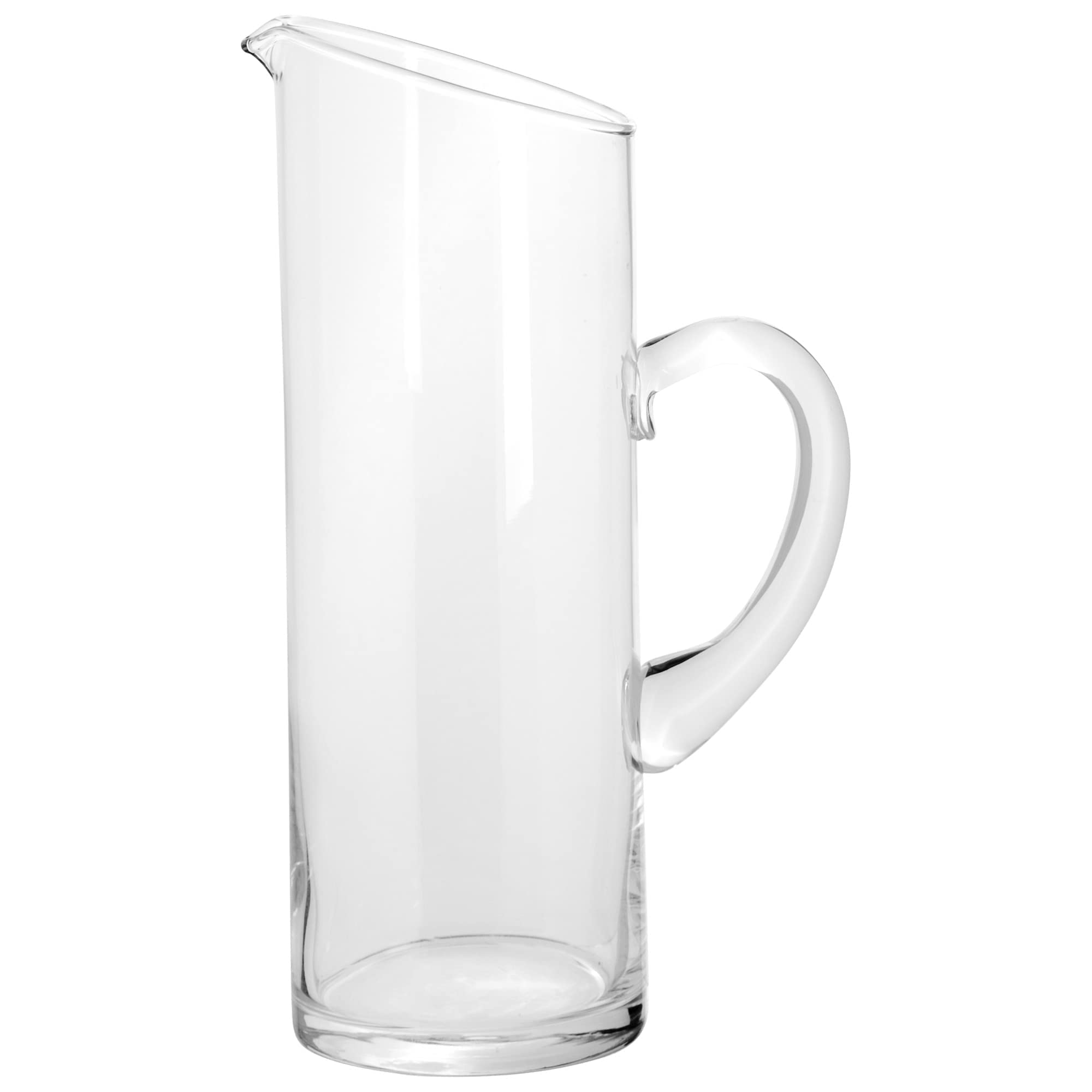 Glass Water Pitcher with Spout – Elegant Serving Carafe for Water, Juice, Sangria, Lemonade, and Cocktails – Crystal-Clear Glass Beverage Pitcher.